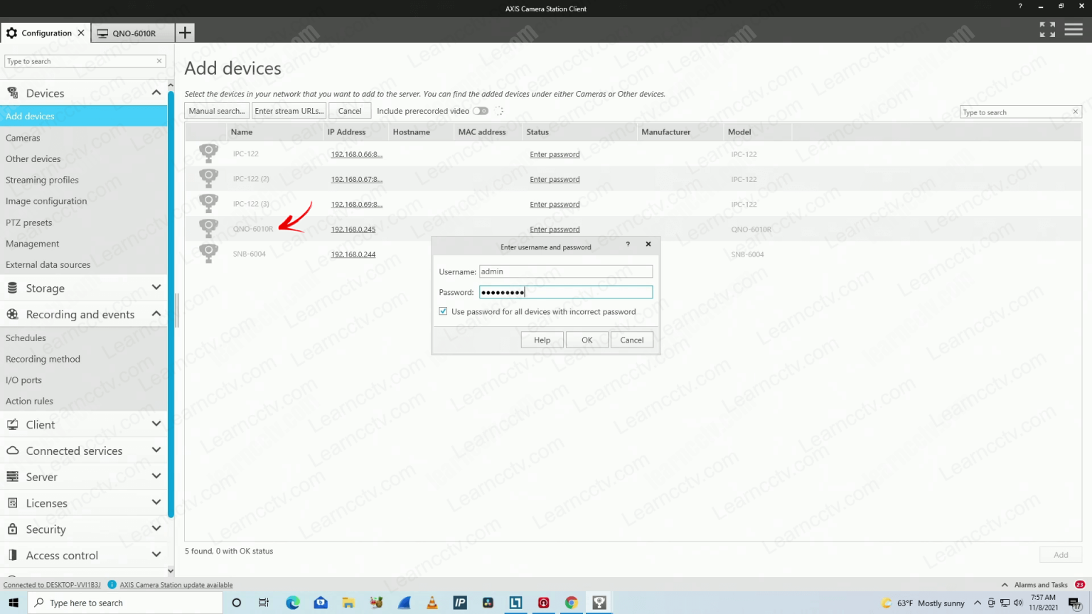 How to Add Wisenet Cameras to Axis Camera Station (via ONVIF) - Learn ...