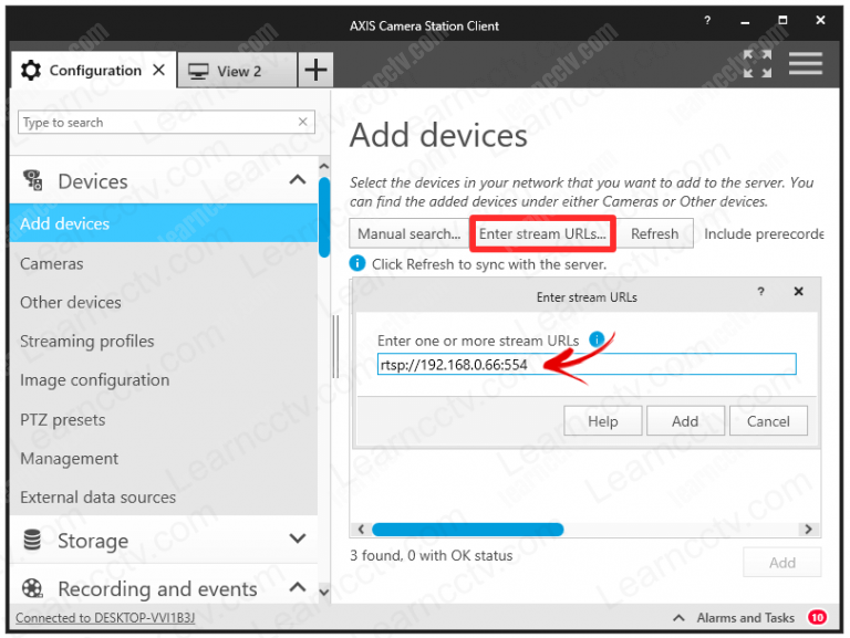 How To Add Reolink Cameras To Axis Camera Station Via Rtsp Learn