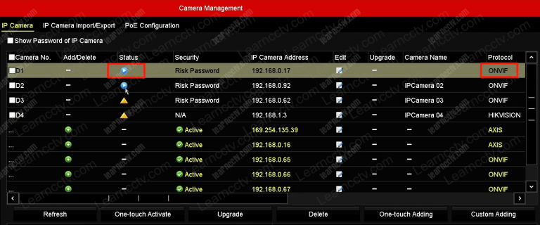 How To Add Axis Cameras To A Hikvision Nvr Via Onvif Protocol Learn