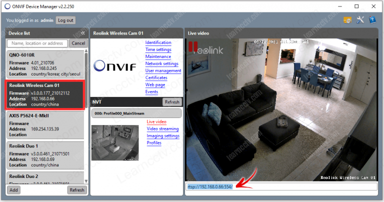 How to add Reolink cameras to Axis Camera Station (via RTSP) - Learn CCTV.com